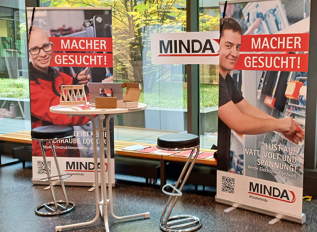 MINDA präsentiert sich auf drei Berufs- und Ausbildungsmessen